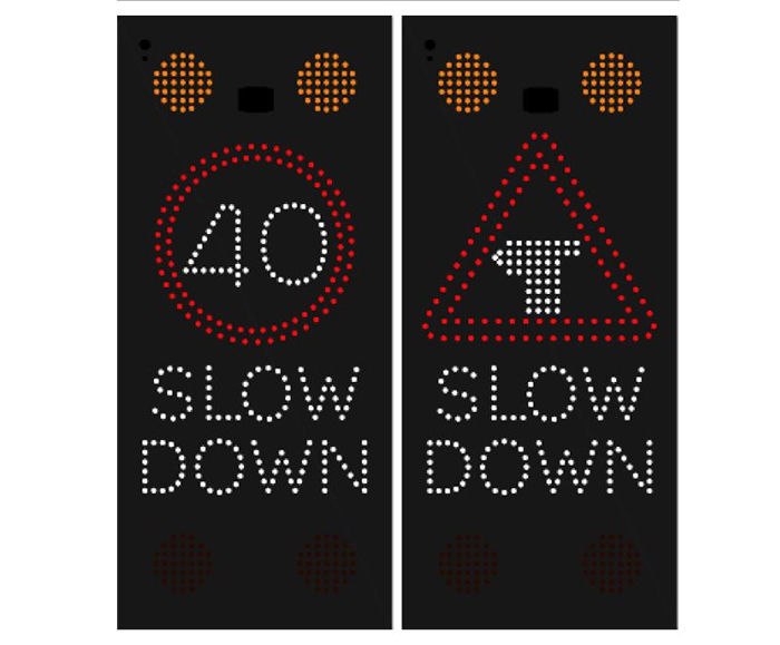 Vehicle Activated Signs - LED road safety sign, mains or solar powered ...