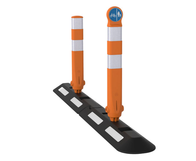 CLS cycle lane separator with modular edge | Street Furnishings