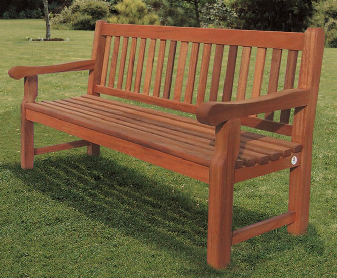 Traditional heavy-duty hardwood seat | Street Furnishings