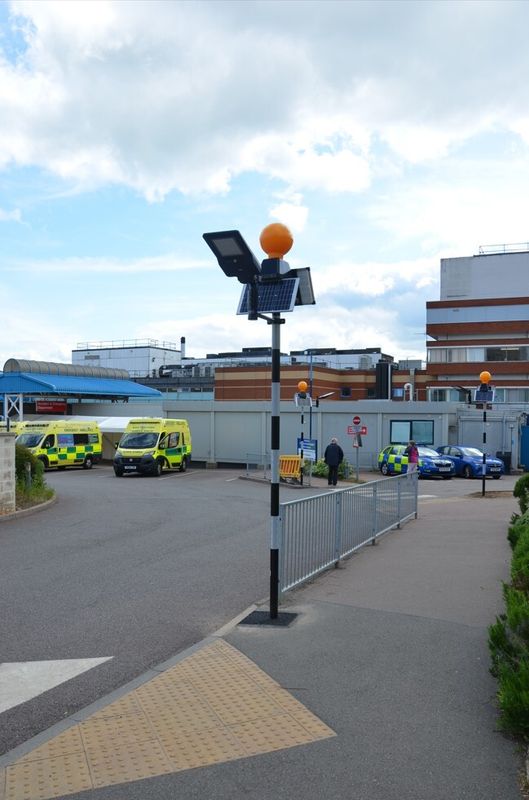 Images for Solar Belisha Beacons with lights for Kettering Hospital