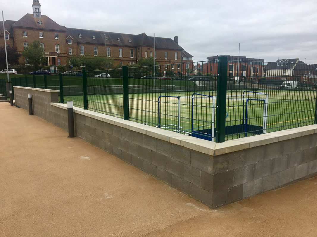 Retaining walls for MUGA at Guildford County School | Images