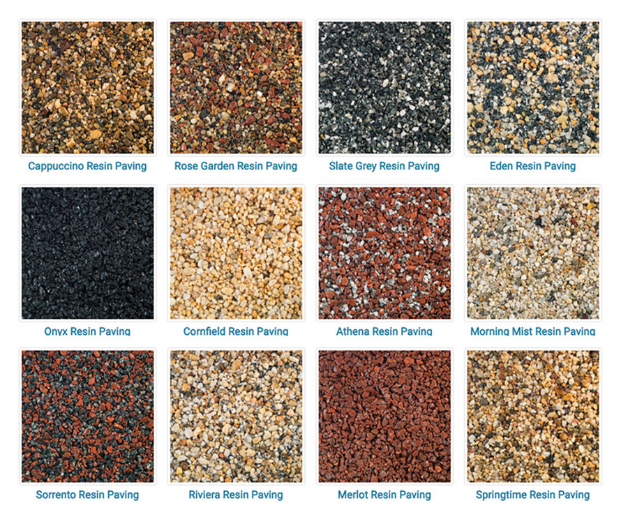 Aggregates for resin bound paving | Images