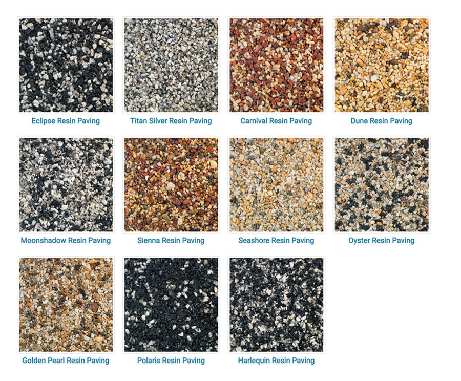 Aggregates for resin bound paving | Images