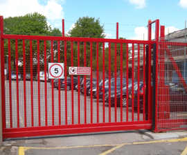 Sliding Cantilevered Gates | Frontier Pitts | ESI External Works