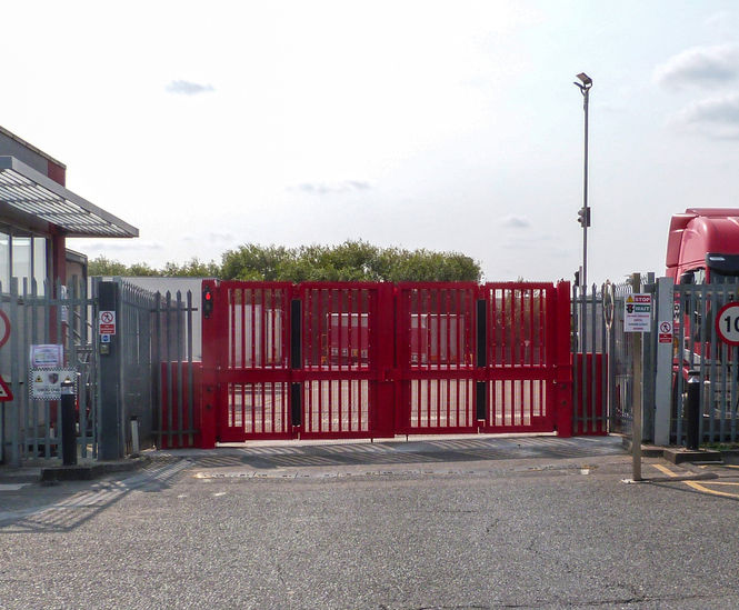 World first accreditation for Terra HVM bi-folding gate | Frontier Pitts