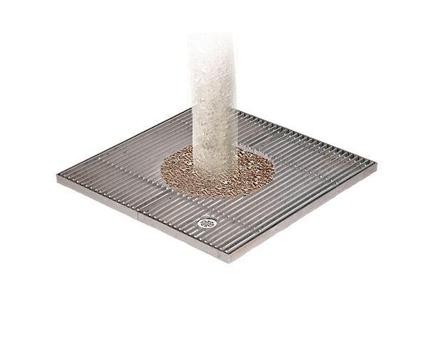 Clyde Tree Grate - square metal tree surround for paved surfaces | Images