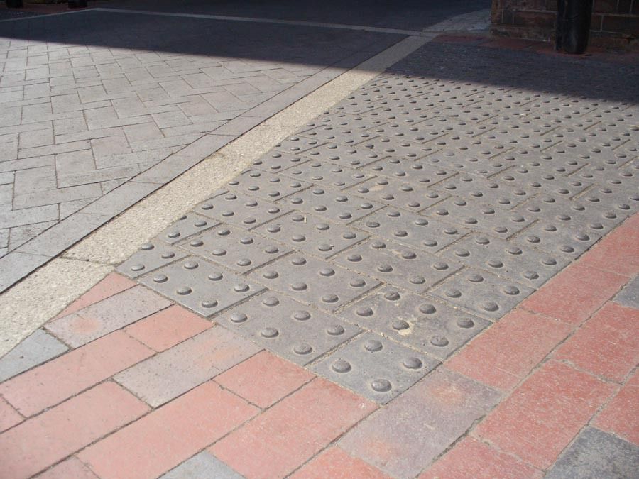 Tactile clay blister pavers | Ketley Brick Company | ESI External Works