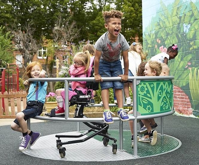 Wildlife Wheelspin wheelchair-accessible, inclusive roundabout ...