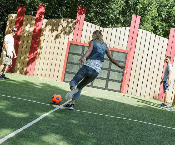 Lappset Interactive Sutu football wall for existing MUGA | Jupiter Play