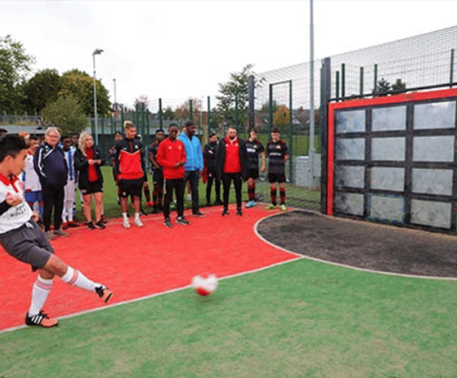 Lappset Interactive Sutu football wall for Sport England | Jupiter Play
