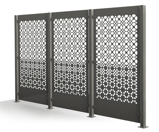Glass or metal modular privacy screens for balconies | BA Systems