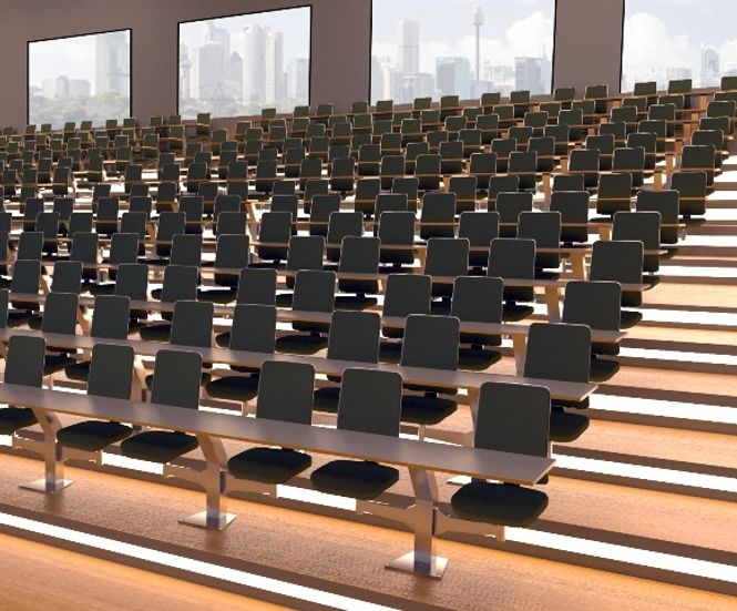 Lecture theatre benefits for interactive seating | CPS Seating