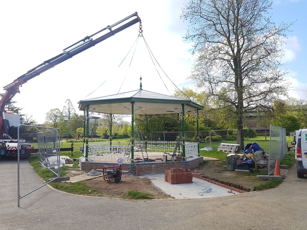 Restoration of Crawley town bandstand | Images