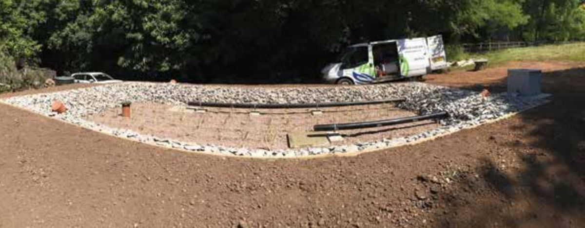 Forced Bed Aeration™ reedbed for small housing development | Images