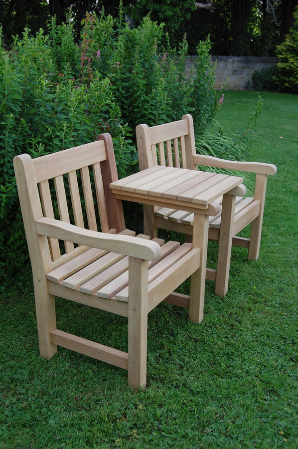 Poplar iroko bench | Branson Leisure | ESI External Works