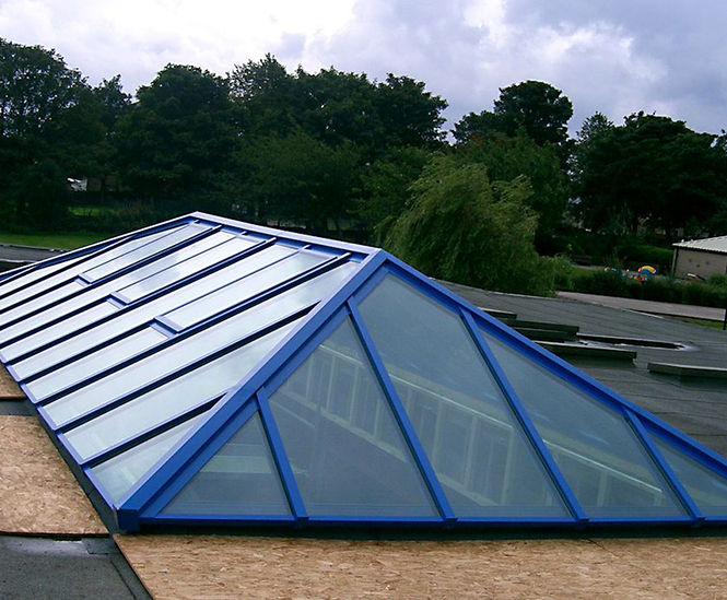 Skyline Box patent glazing, Golcar J&I School | The Standard Patent ...