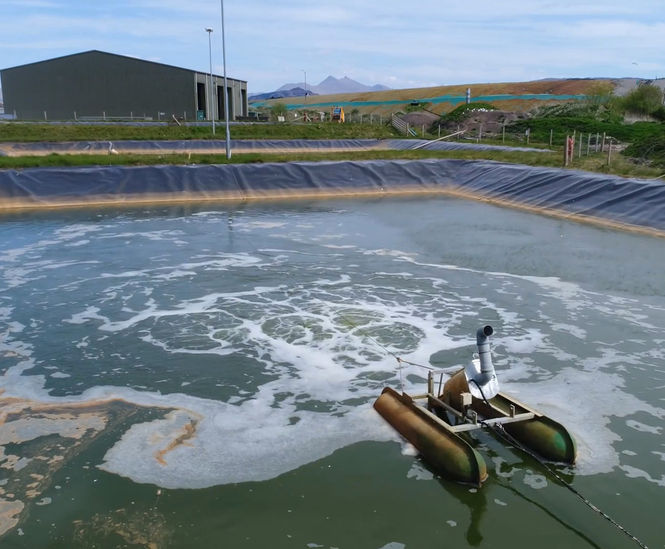Spiral aerators for landfill leachate lagoons | Corgin