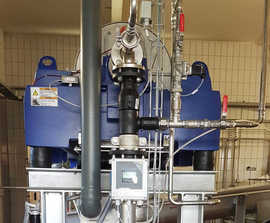 Decanter centrifuge for sewage treatment plant, Germany | MSE Hiller ...