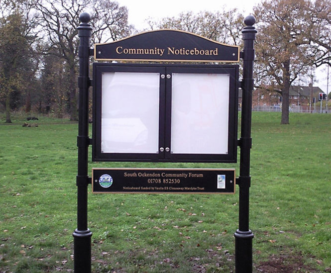 External metal noticeboards | Fitzpatrick Woolmer
