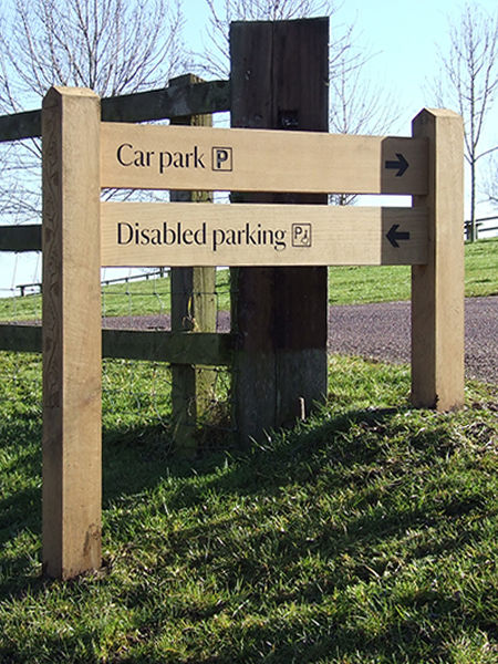 Images for Bespoke carved oak signage scheme at Brockhampton Estate