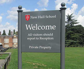 Outdoor school signs