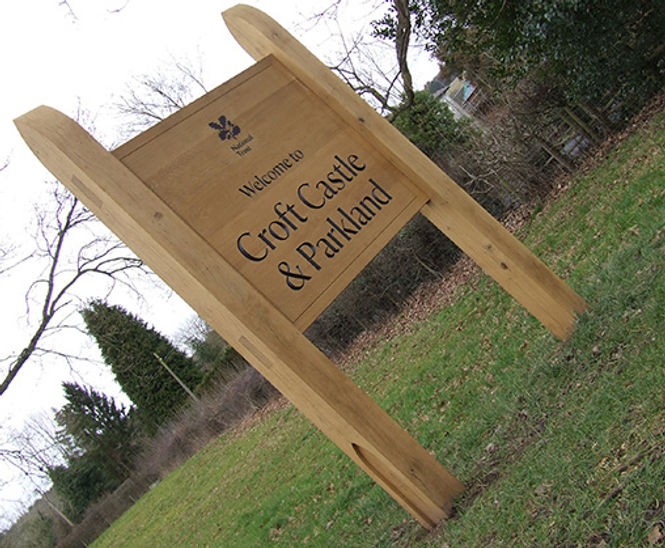 Traditional bespoke oak signage for the National Trust | Fitzpatrick ...