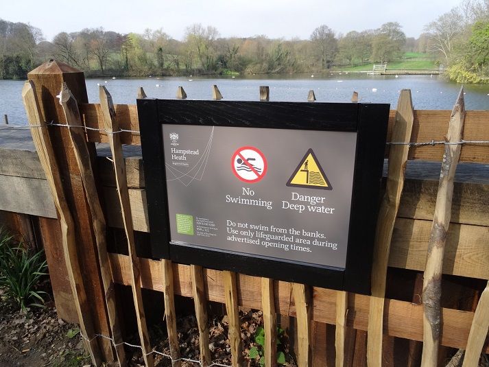 Images for Information panels and warning signs for swimming ponds