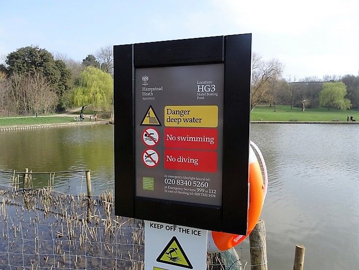 Images for Information panels and warning signs for swimming ponds