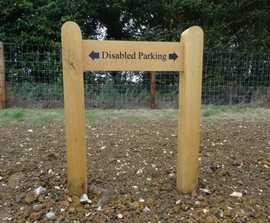 Oak signage for natural burial ground - Old Park Meadow | Fitzpatrick ...