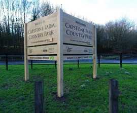 Timber entrance signs for parks with Green Flag status | Fitzpatrick ...