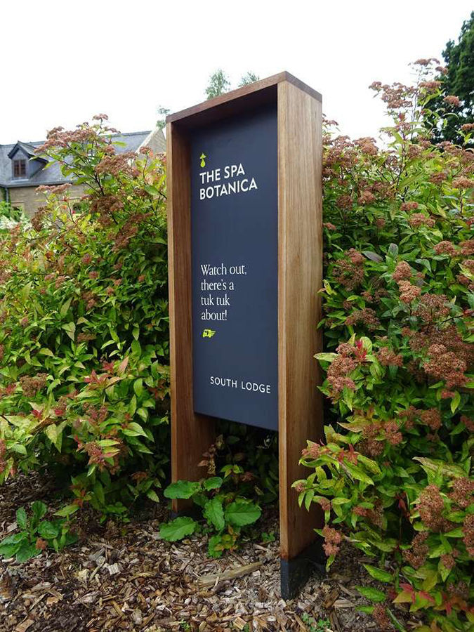 External directional signage for exclusive hotel and spa | Fitzpatrick ...