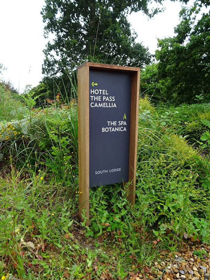 External directional signage for exclusive hotel and spa | Fitzpatrick ...