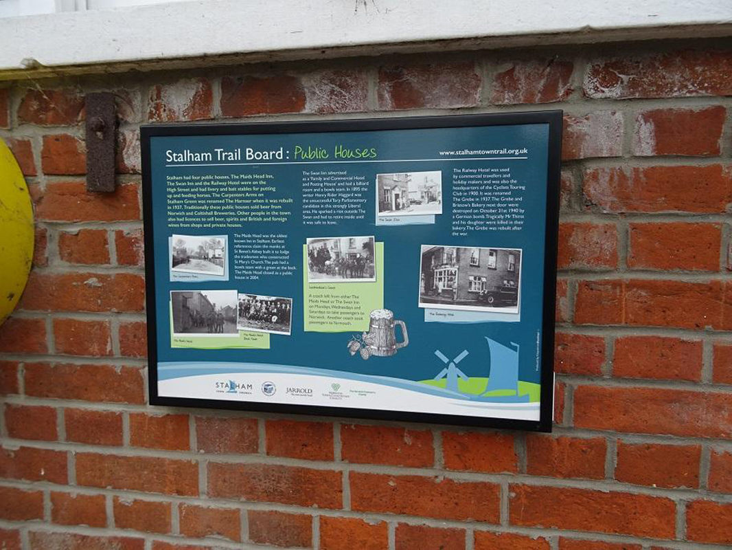 Interpretive signage for heritage trail - Stalham | Images