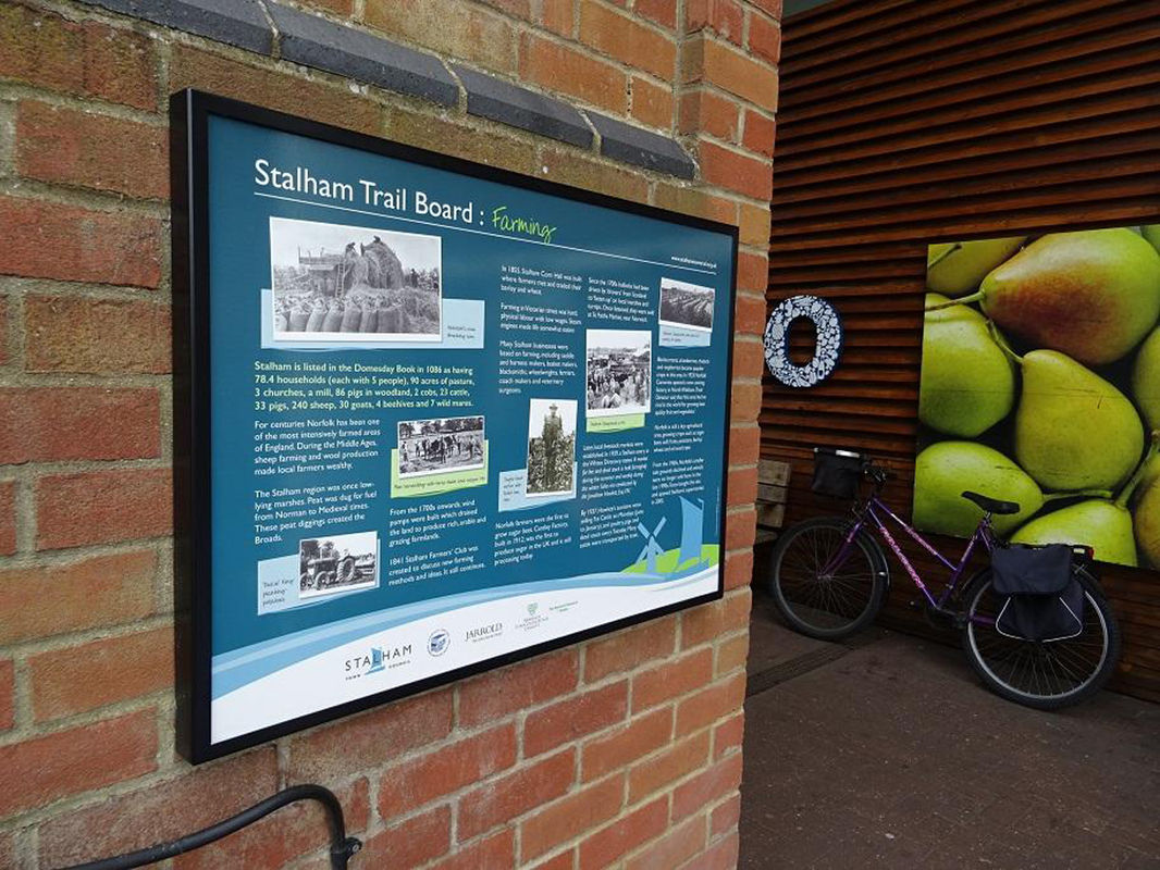 Interpretive signage for heritage trail - Stalham | Images