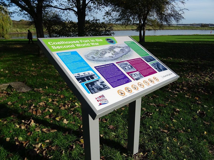 Images for Metal interpretation signage for historic fort and park