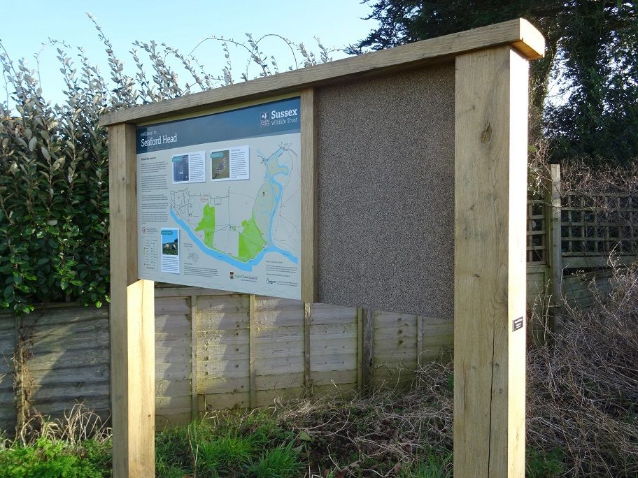 Visitor signage for Seaford Head Nature Reserve | Images