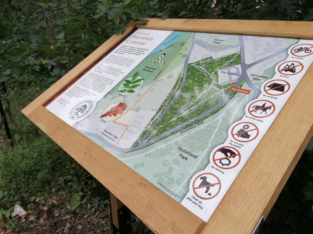 Images for Orientation and interpretation signs - Petersham Common
