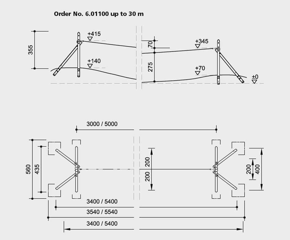 Large gated cable way up to 30m | Images
