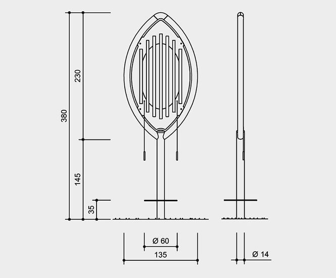 Sound Tree outdoor musical instrument | Timberplay