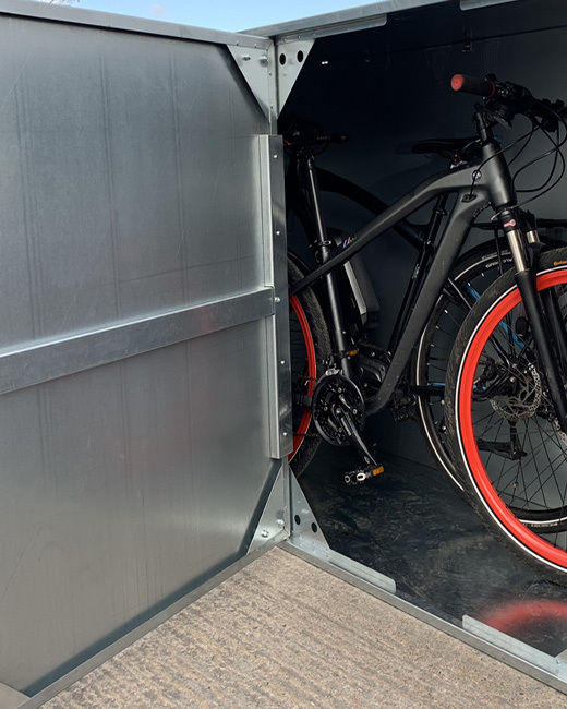 Images for Warrior-2 horizontal cycle locker for two bikes
