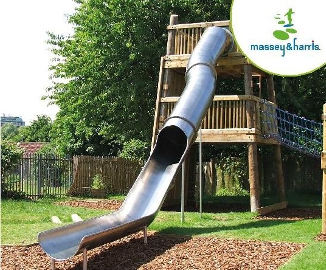 Bespoke Tunnel Slides - custom stainless steel playground slide ...