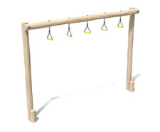 Robinia Trapeze - timber trim trail equipment | Massey & Harris