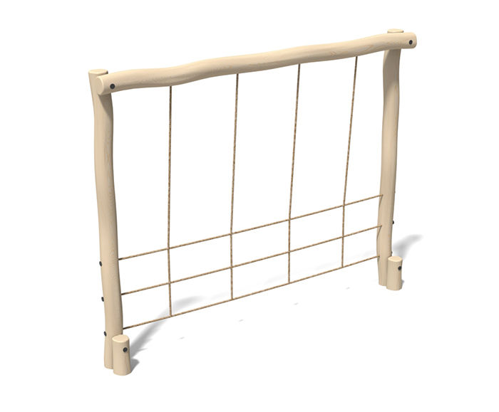Robinia Vertical Scramble Net - timber trim trail equipment | Images