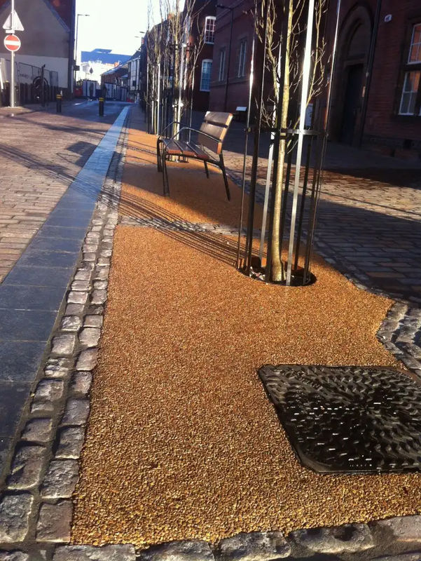 Images for Resin bound, water-permeable gravel tree pit surfacing