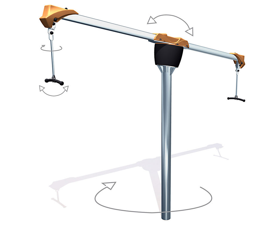 Turnfly J3504N - metal playground swing for spinning and paragliding ...