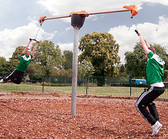 Turnfly J3504N - metal playground swing for spinning and paragliding ...