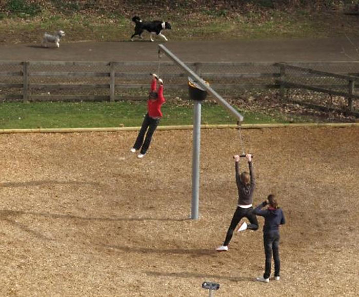 Turnfly J3504N - metal playground swing for spinning and paragliding ...