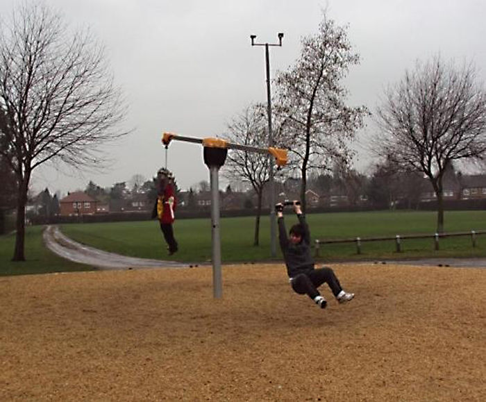 Turnfly J3504N - metal playground swing for spinning and paragliding ...