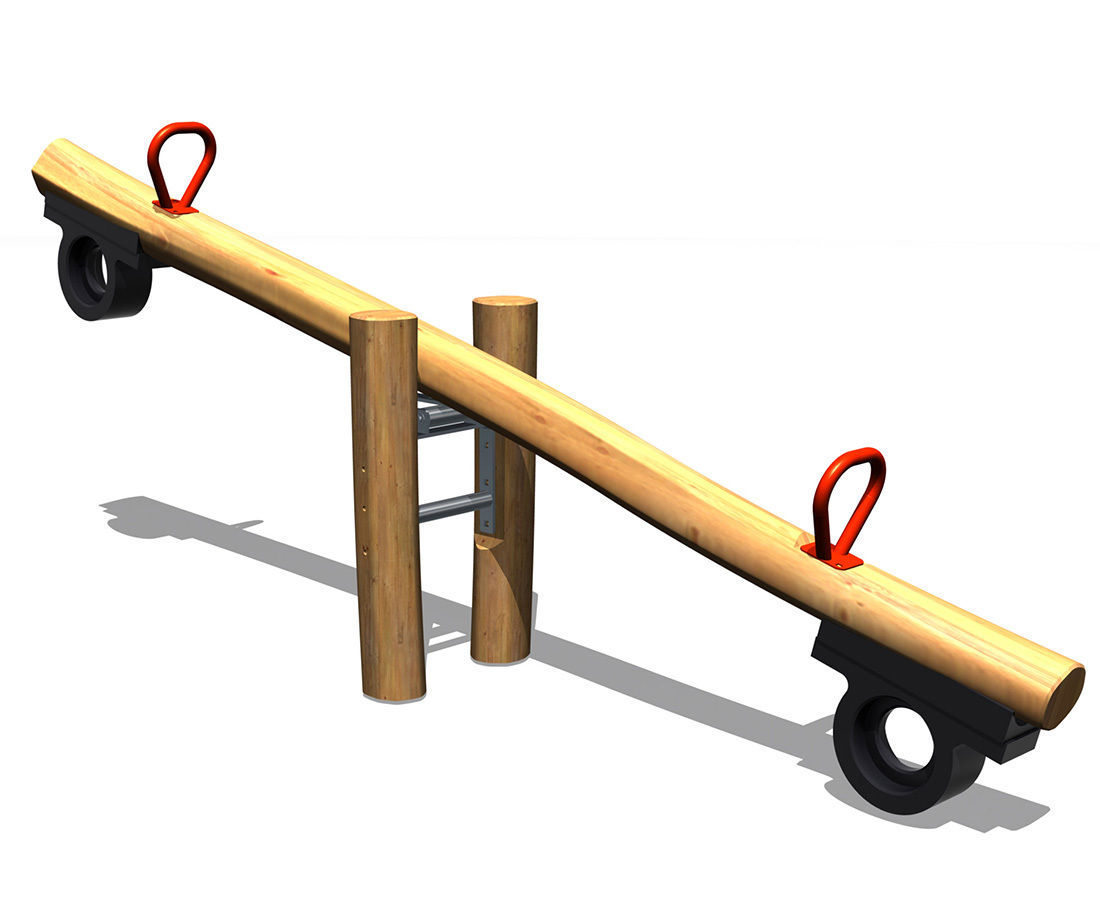 Traditional timber seesaw J4920 Proludic Play Sports Areas