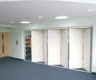 Acoustic multifold sliding folding partitions | Beehive Folding ...